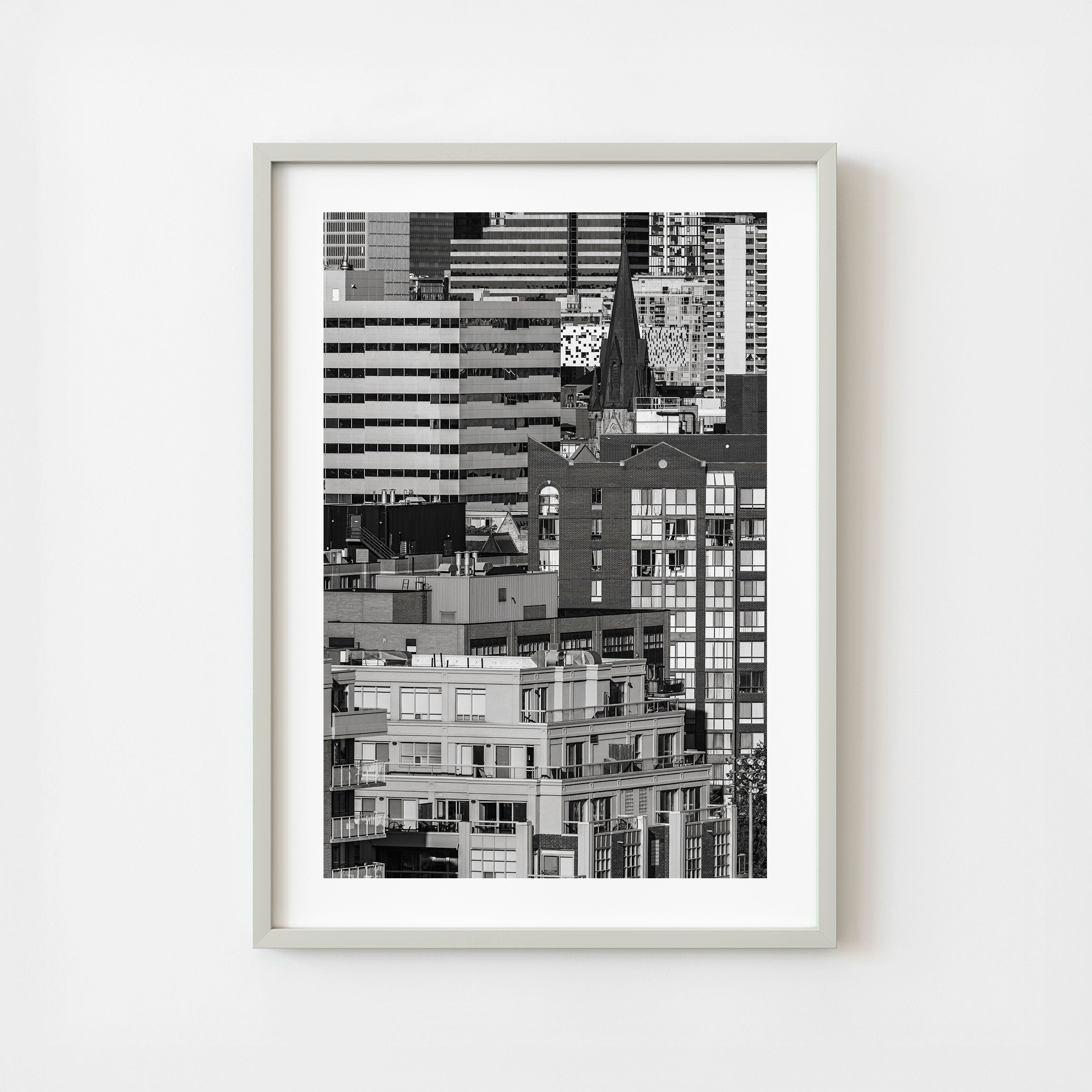 Toronto Downtown Architecture Black And White Wall Art Print – Dan ...