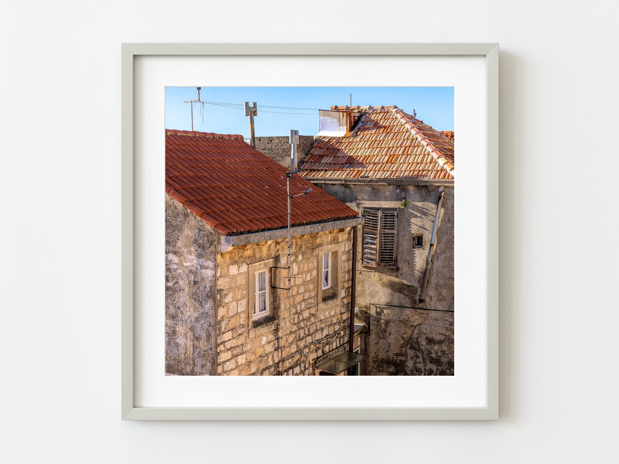 Old run down buildings in Croatia | Photo Art Print